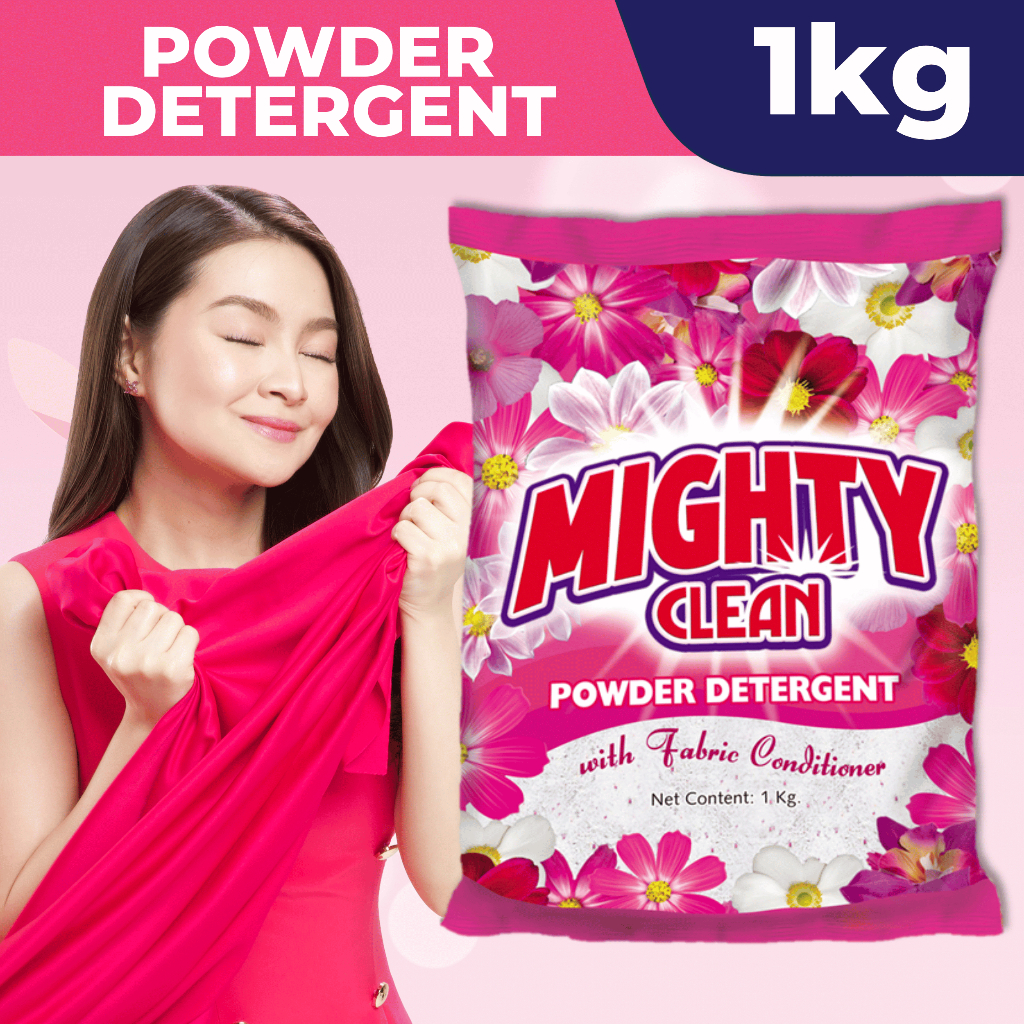 Mighty Clean Powder Detergent Floral Blossom - Powder (Pink) - 1 kilo ...