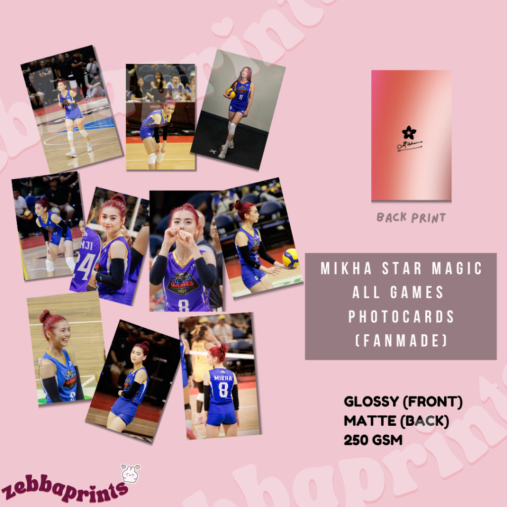 MIKHA STAR MAGIC ALL GAMES PHOTOCARDS (FANMADE) | Shopee Philippines