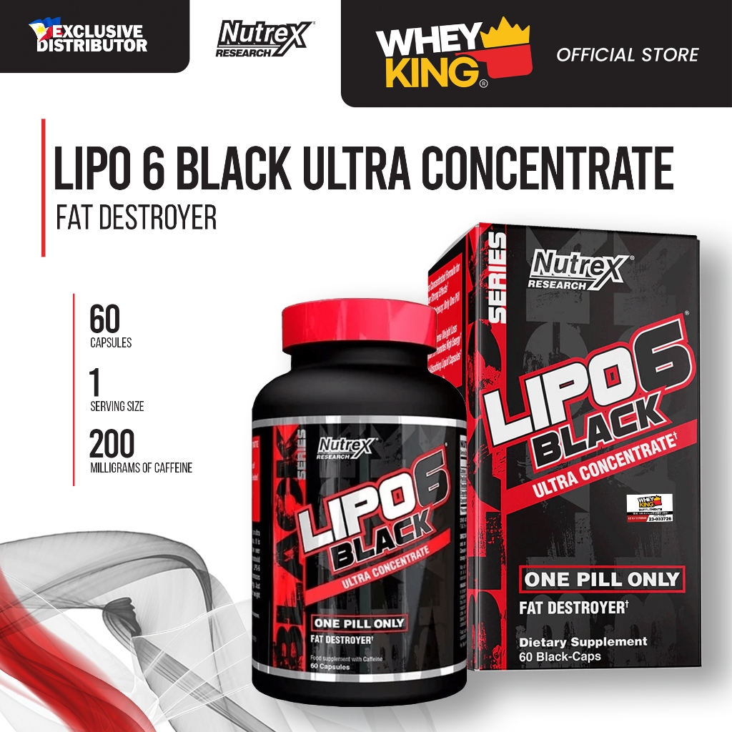 Nutrex Lipo 6 Black Ultra Concentrate 60capsules | Shopee Philippines