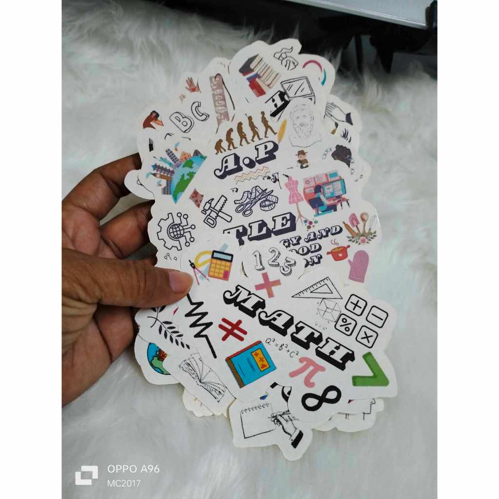 Notebook school subject label, peel off, big size holographic,glittered ...