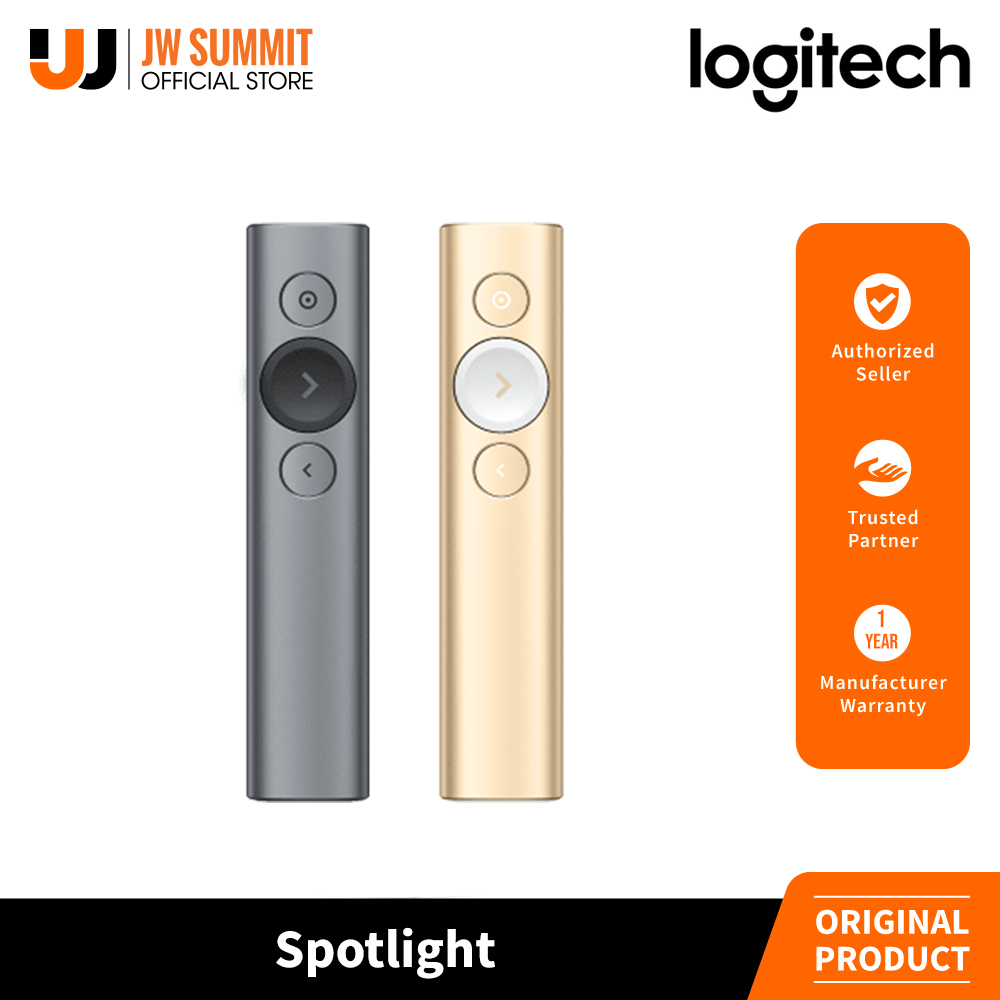 Logitech Spotlight Wireless Presentation Remote 2.4GHz USB-Receiver ...