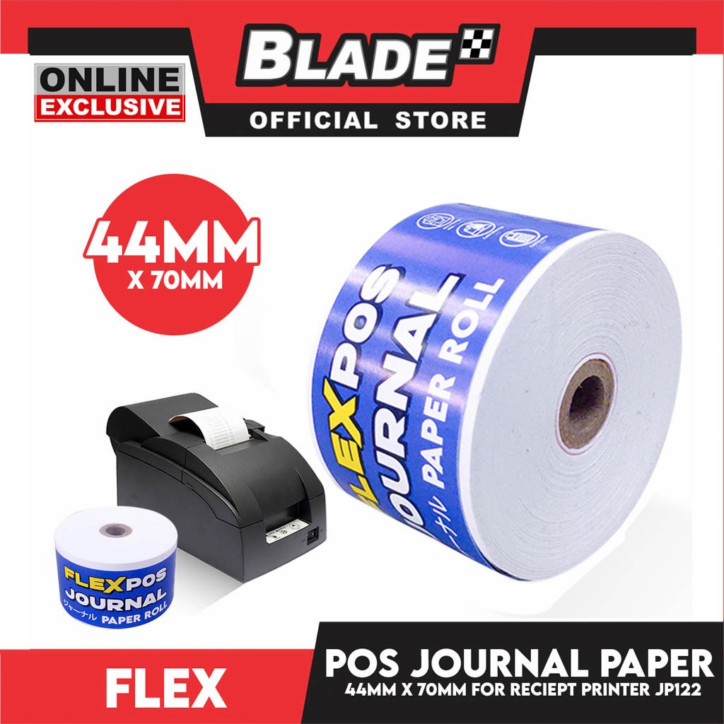 Flex POS Journal Roll Paper JP122 44MM x 70MM Cash Register POS Receipt Paper | Shopee Philippines