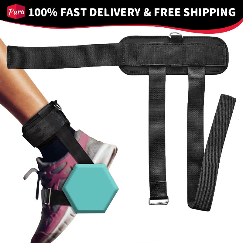 Padded Ankle Straps Barbell Ankle Buckle Ankle Band Leg Weights ...