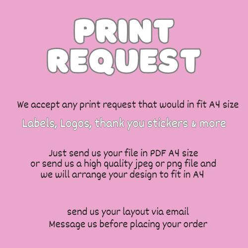 A4 Sticker Printing request | Shopee Philippines