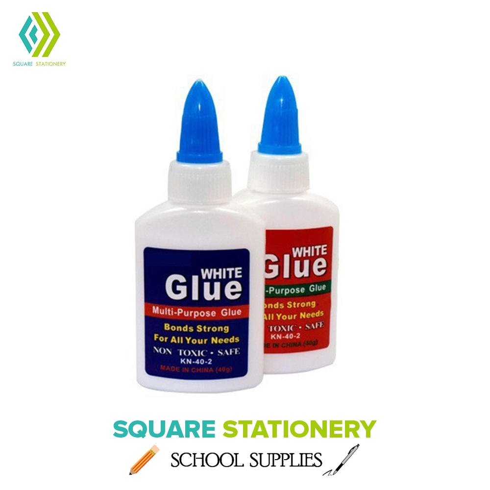 Square Stationery Multi-Purpose White Glue 40g School Office Supplies ...