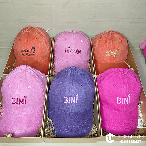 Bini Baseball Cap Washed Cotton Style Adjustable Free Size | Shopee ...