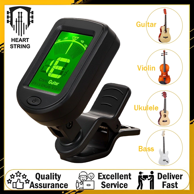 Heart String Tuner Multifunctional Electronic Tuner for Ukulele Bass ...