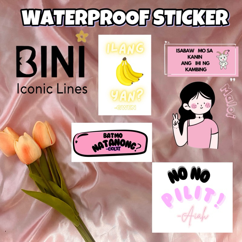 BINI ICONIC LINES STICKERS | Shopee Philippines