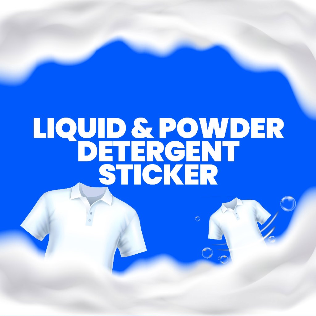 STICKER LABEL FOR LIQUID & POWDER DETERGENT | Shopee Philippines