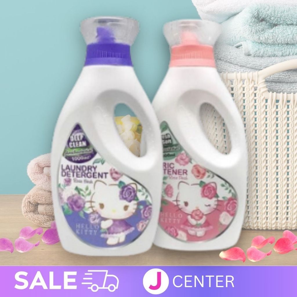 Hello Kitty Japan Fabric Softener & Laundry Detergent Rose Fresh ...