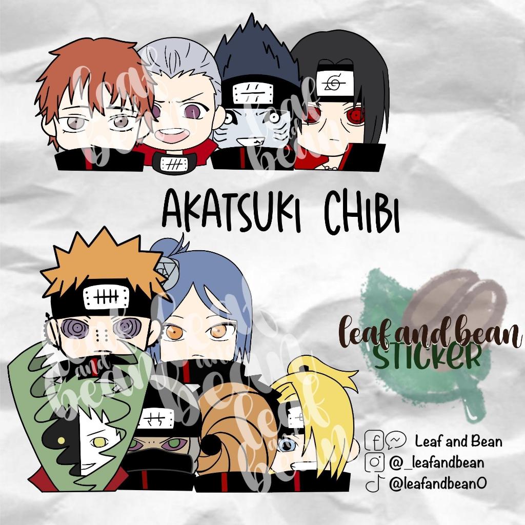 LNB || Naruto : Akatsuki BUNDLE stickers (10 pcs) || waterproof vinyl ...