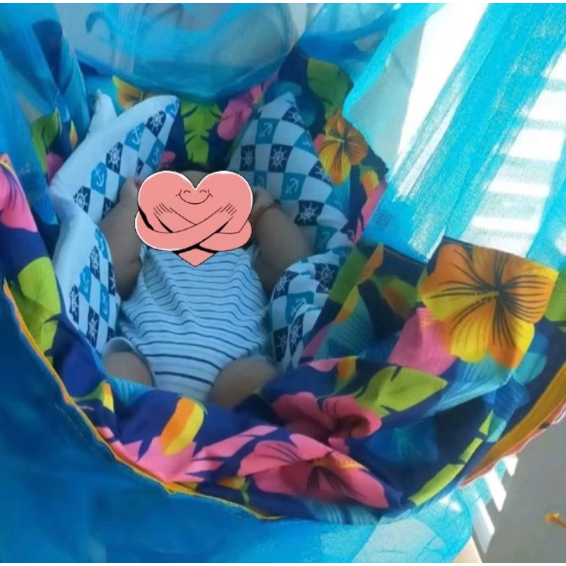 Mosquito net Baby duyan na may higahan sa loob | Shopee Philippines