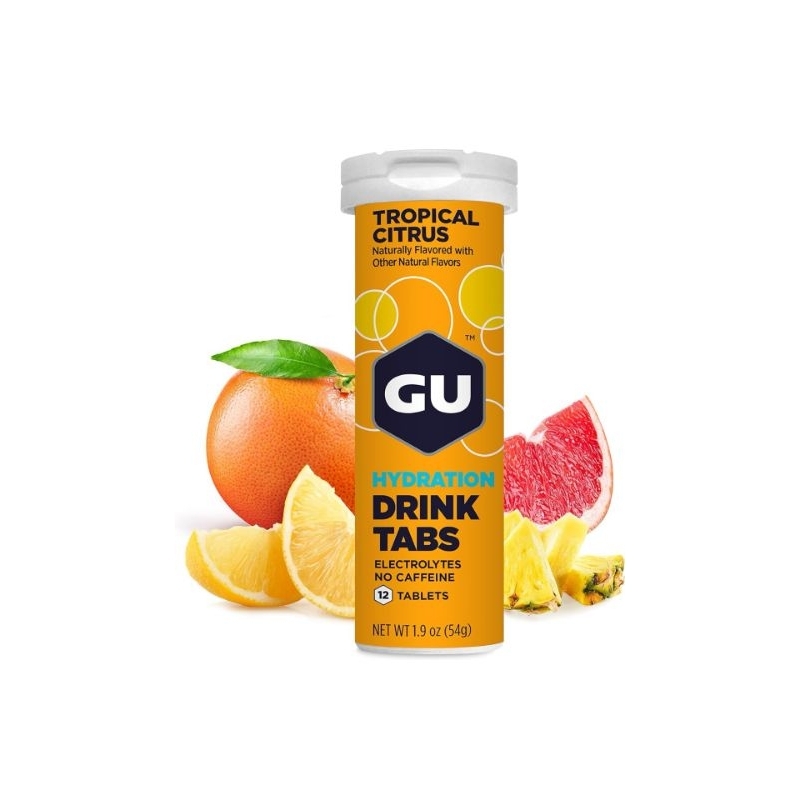 GU Energy Hydration Electrolyte Drink Tablets, Enhanced Endurance ...