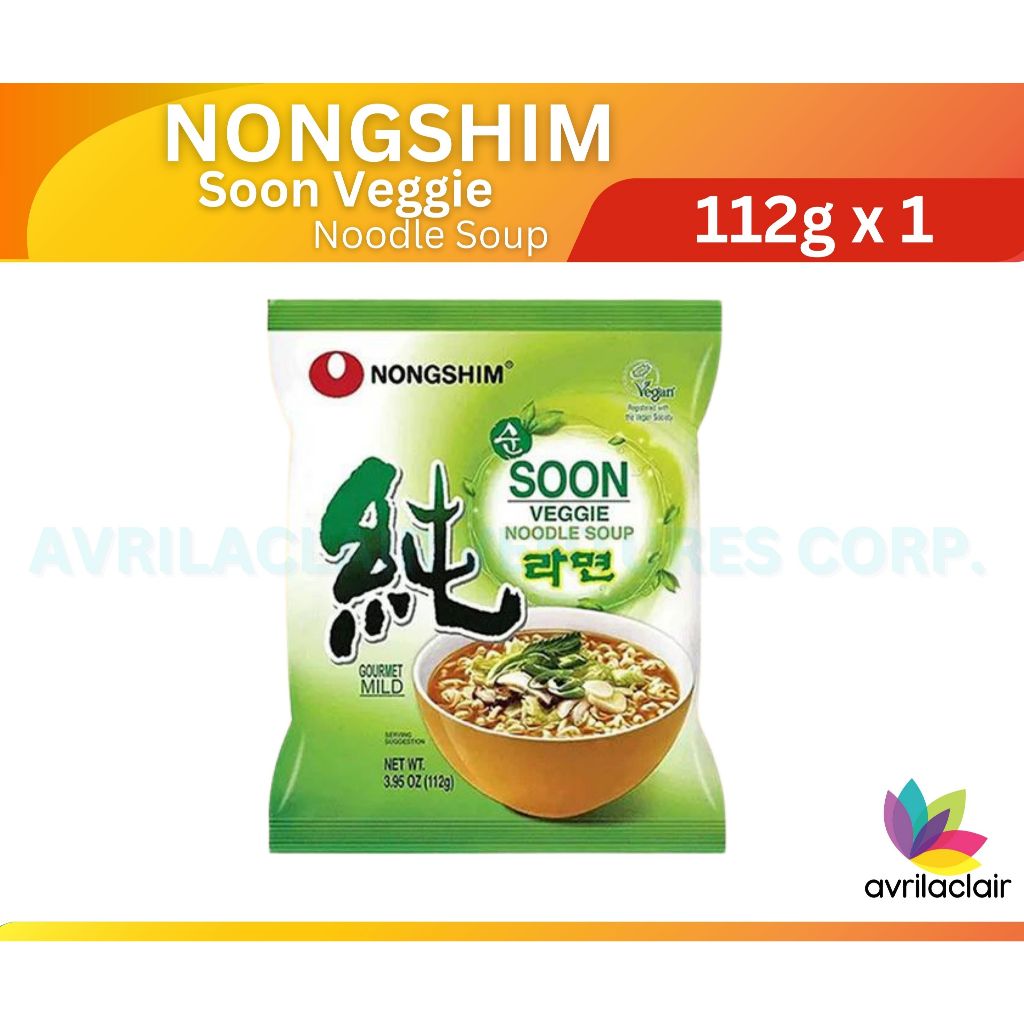 NONGSHIM Soon Veggie Noodle Soup 112 G | Shopee Philippines