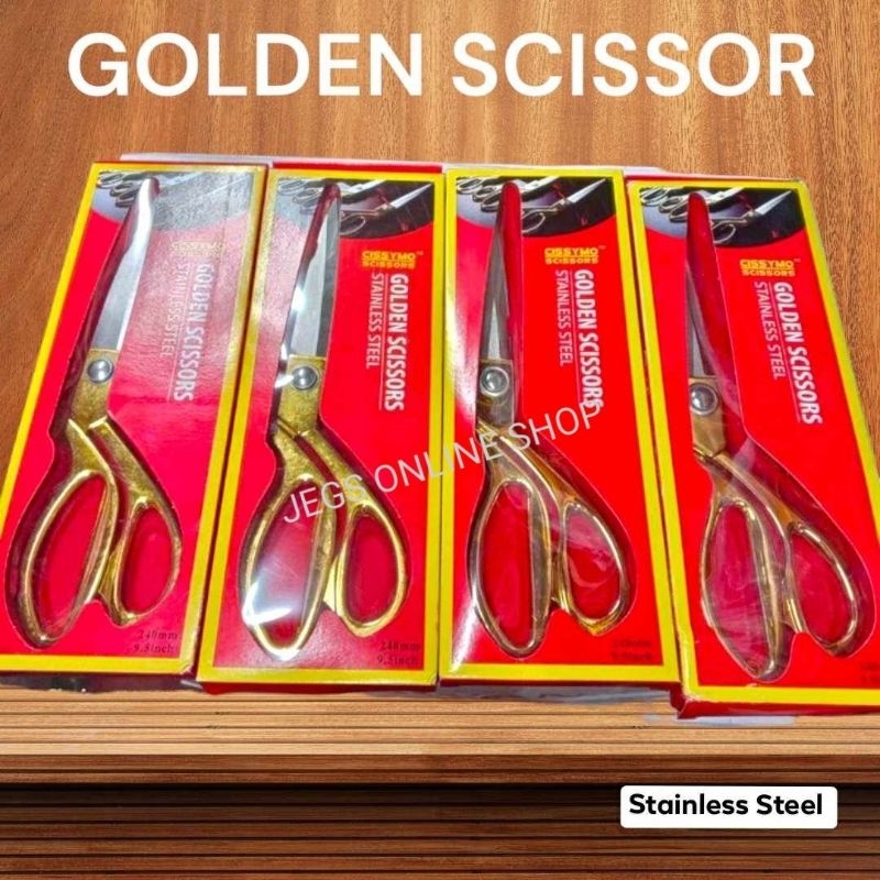 Golden Scissor for Cutting Ribbon Ceremony/ Arts and Craft /Fabric ...