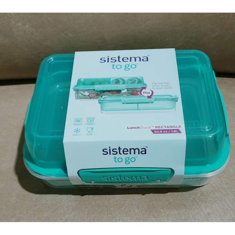 Australia Sistema to Go Lunch Stack Rectangle Microwavable 1.8L ...