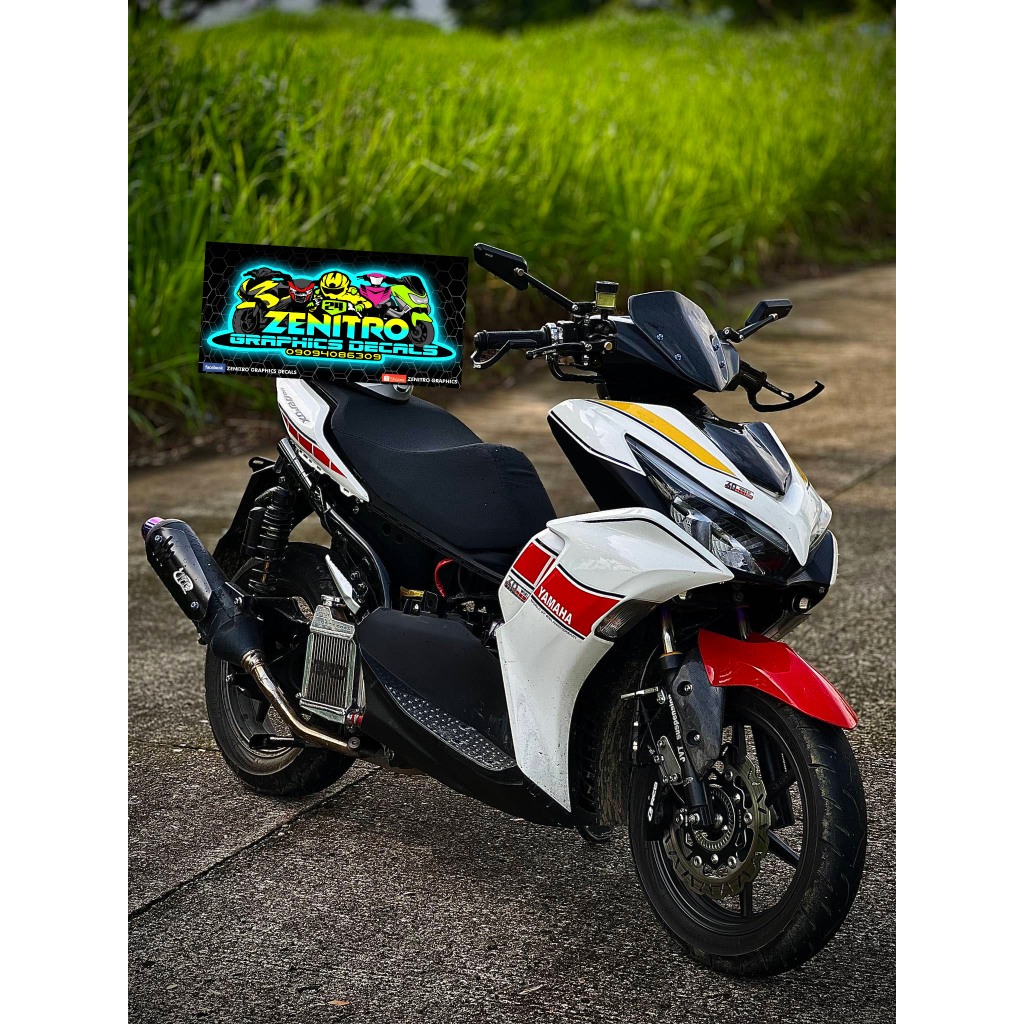 60th Anniversary World GP Decals For Pearl White (For Aerox Version 2 ...