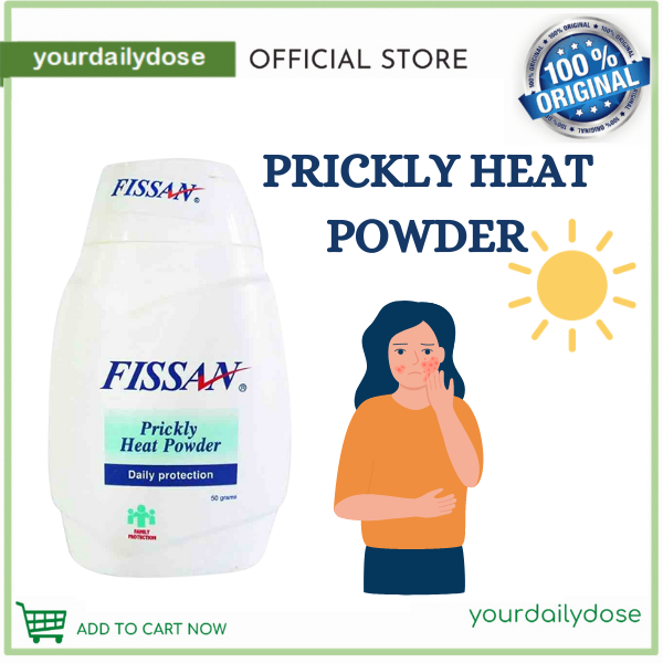 FISSAN PRICKLY HEAT POWDER 50GRAMS | Shopee Philippines