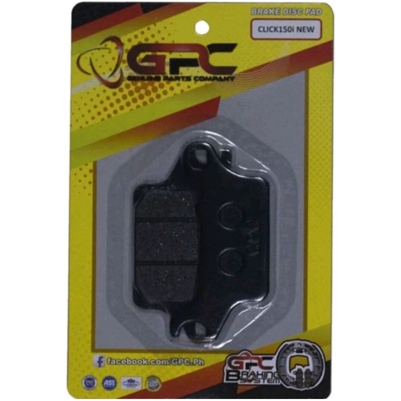 GPC Brake Pad Click 125/150 V2/V3 - Click 160 - Genio | Shopee Philippines