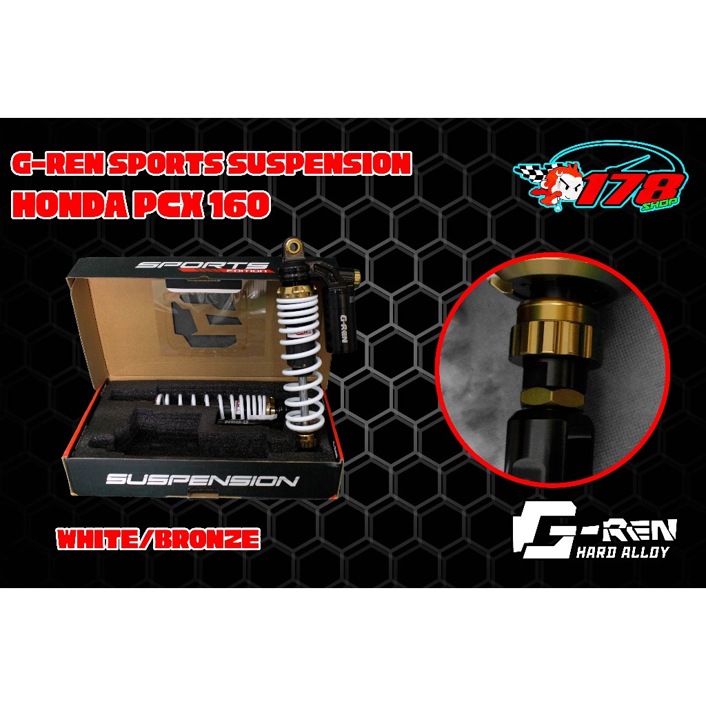 G-ren sports rear shock pcx160 365mm | Shopee Philippines