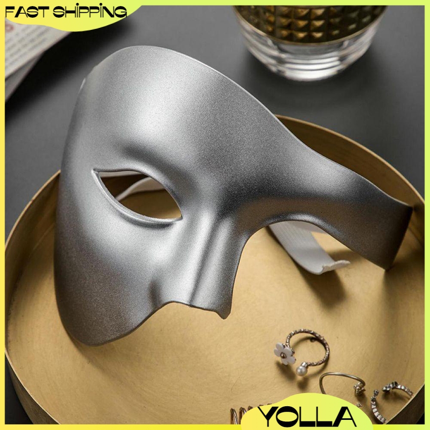 1 PC Masquerade Mask for Men Half Face Creative Masquerade Mask for ...