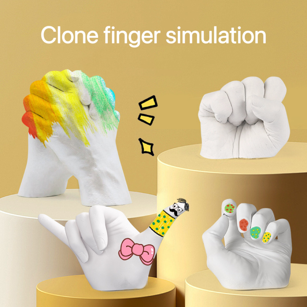 DIY Clone Finger Model Plaster Shaping Homemade Hand Model | Shopee ...