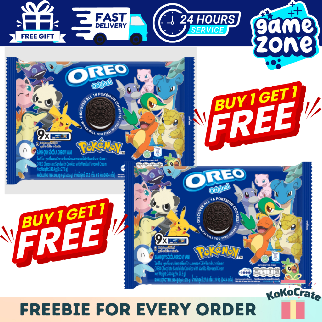 Buy 1 Take 1 Oreo Pokemon Photocards | Oreo Vanilla x 9 Packs ...
