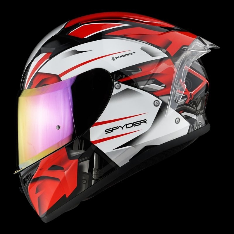 SPYDER Phoenix+ V2 Fullface Helmet w/ Free Extra Clear Visor | Shopee ...