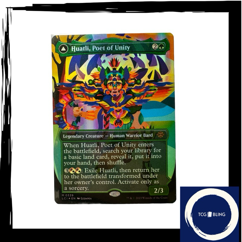Huatli, Poet of Unity MTG - LCI (Borderless) FOIL | Shopee Philippines