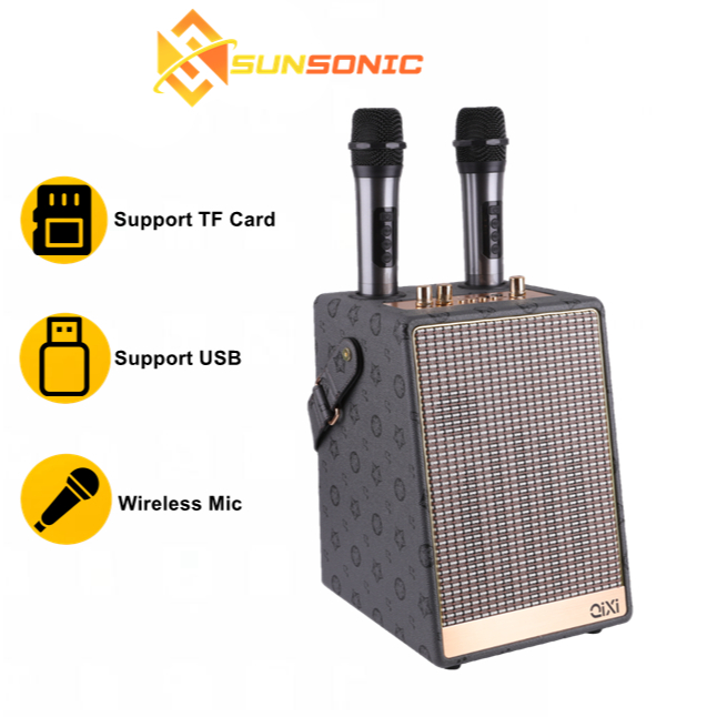 Sunsonic Sk-2050 Deep Sound Wireless Bluetooth Karaoke Speaker With ...