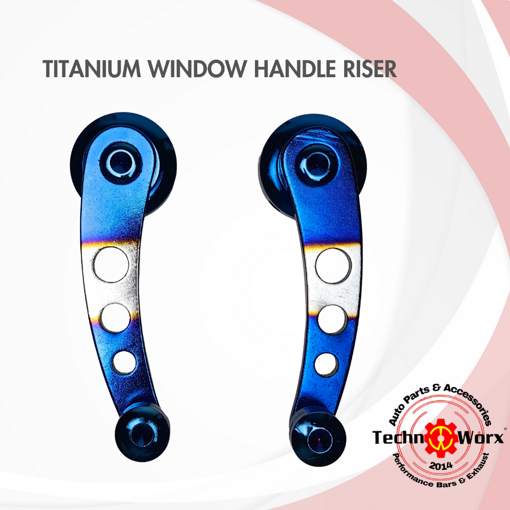 1 Set TITANIUM Universal Car Window Handle Winder Riser Winder Crank ...