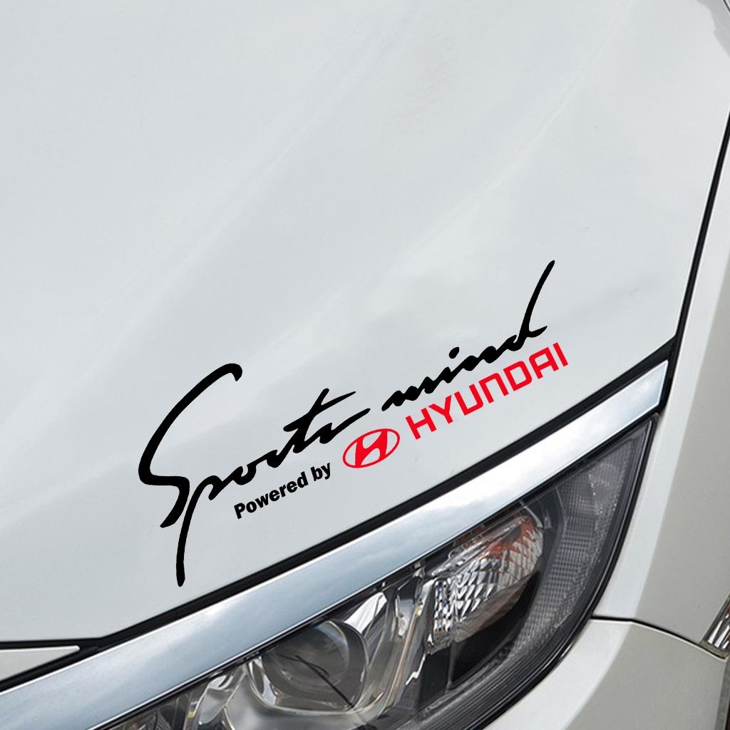 Hyundai Sports mind Waterproof Sticker decals | Shopee Philippines
