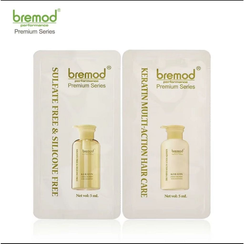 BREMOD Premium Keratin Sachet Shampoo & Conditioner 5ml | Shopee ...