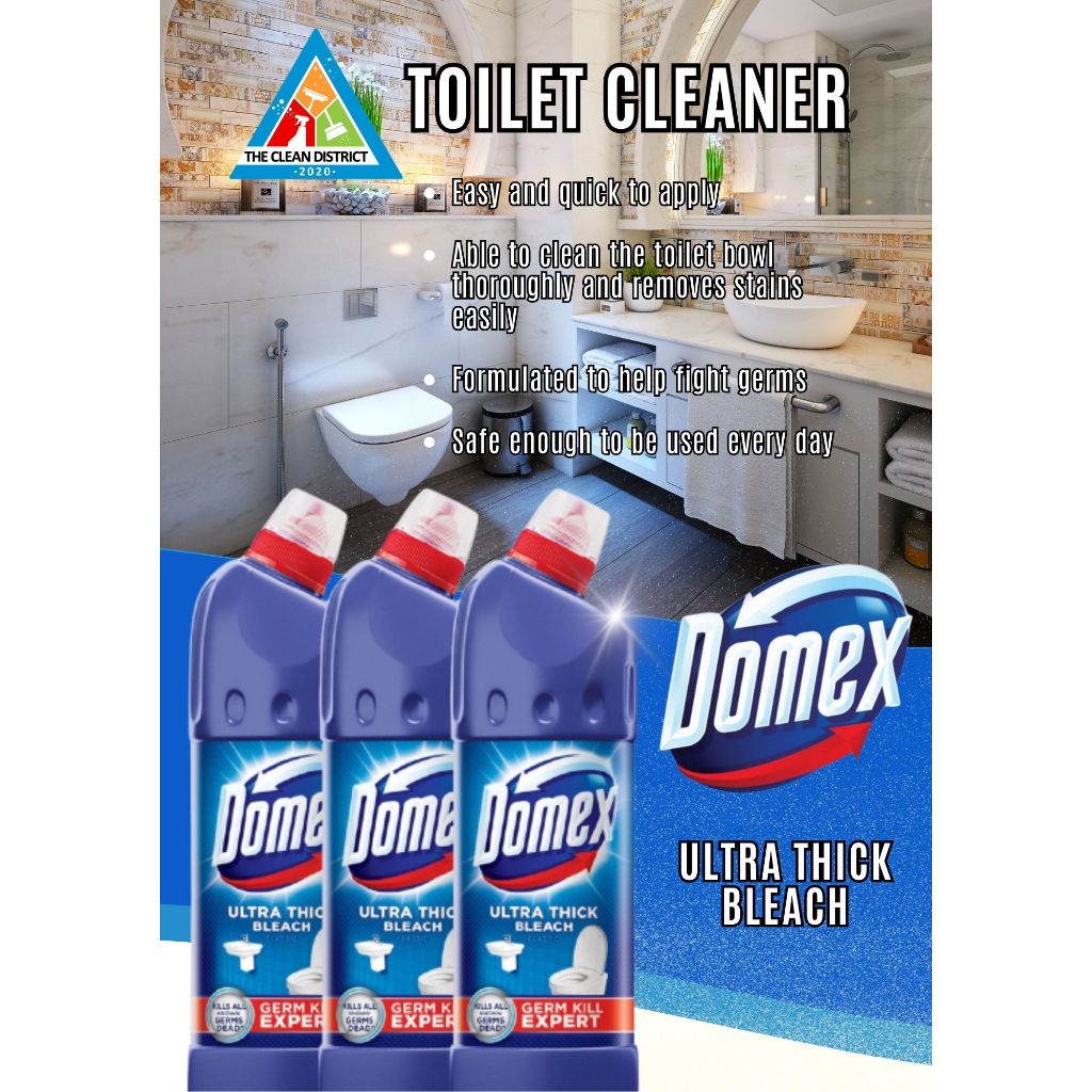 DOMEX ULTRA THICK BLEACH CLASSIC/TOILET BOWL CLEANER 500ML (THE CLEAN ...
