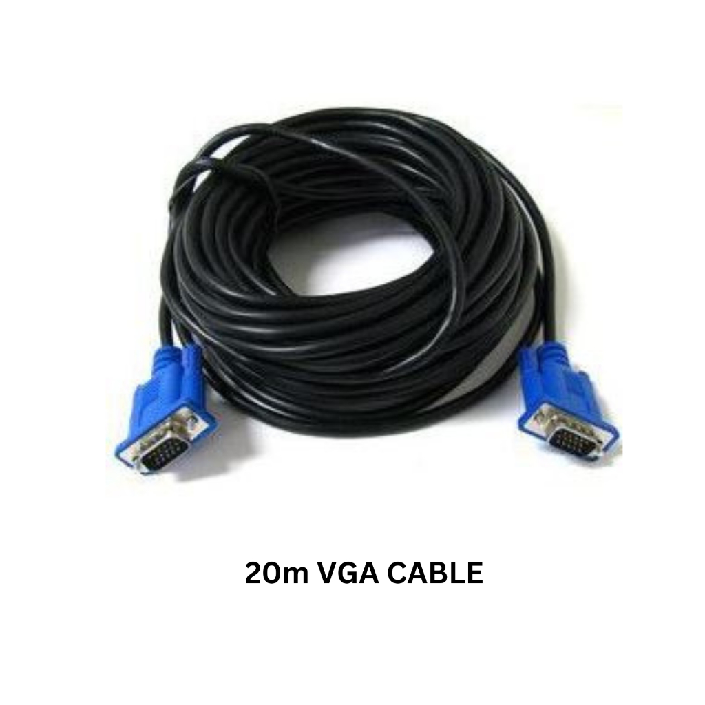 VGA CABLE 20m connect video output devices to computers and projectors ...