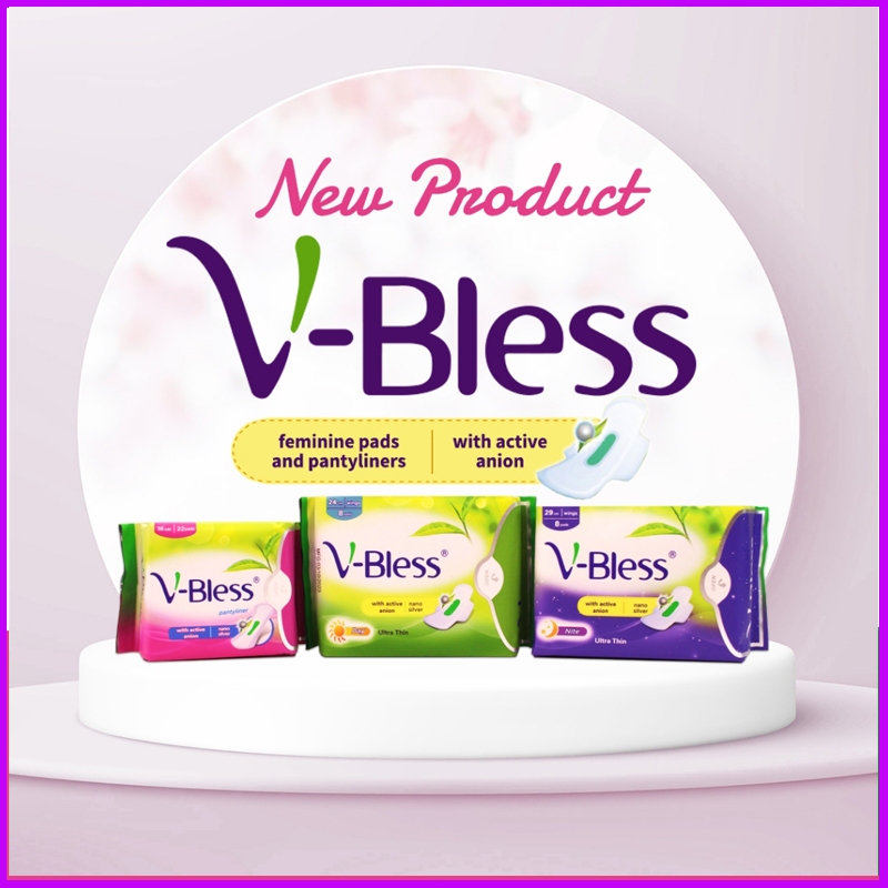 V-Bless Combination Pack Day/Night And Pantyliner Sanitary Napkins ...