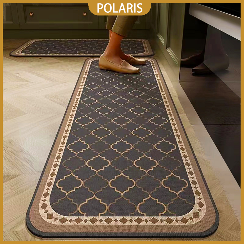 Kitchen Carpet Floor Mat Non-slip 2 In 1 Thicken Doormat Rugs Bathroom ...