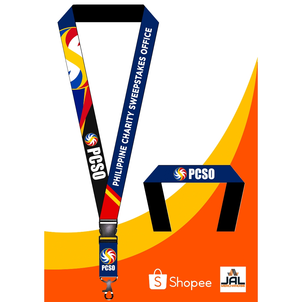 PCSO ID lace / ID lanyard sling | Shopee Philippines