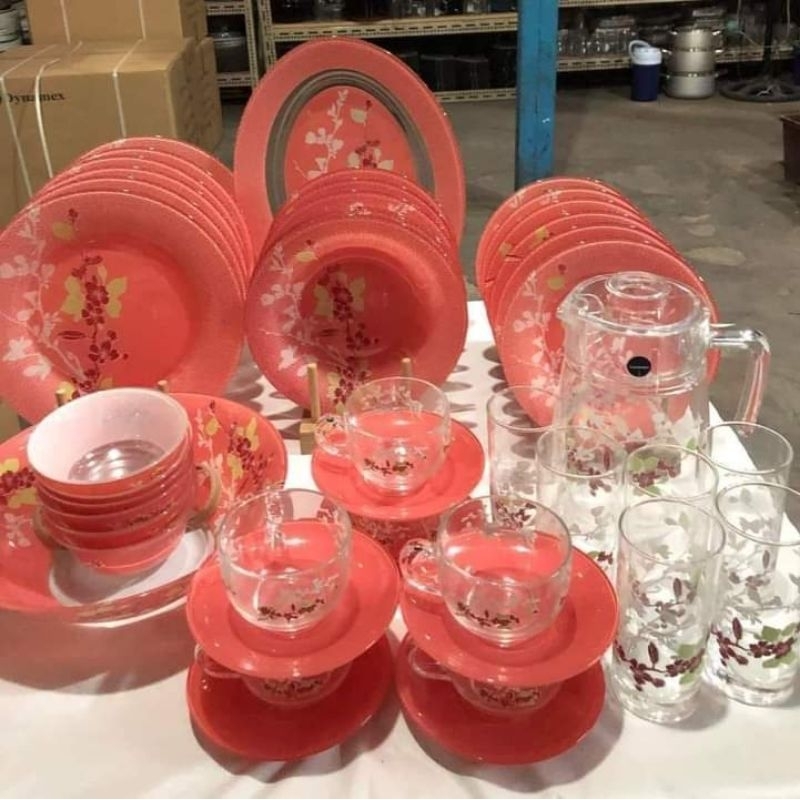 LUMINARC DINNER PLATE SET 46PCS SET PERFECT PANG REGALO PANG HANDAAN ...