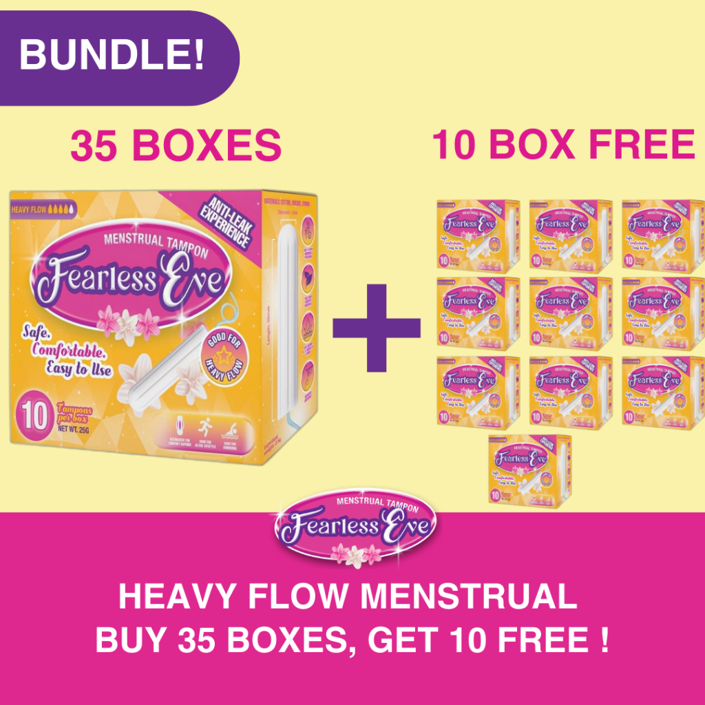 Fearless Eve Heavy Flow Menstrual Tampons (35 + 10 Free Box Promo ...