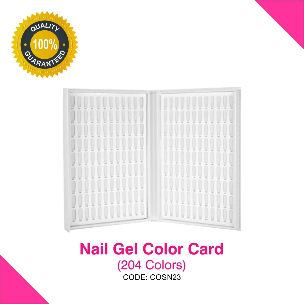 204 Color Nail Gel Polish Color Card Nail Chart Nail Color Chart ...