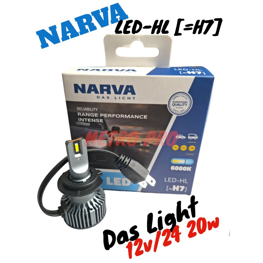 Narva Das Light 12/24V 20W LED -HL H7 | Shopee Philippines