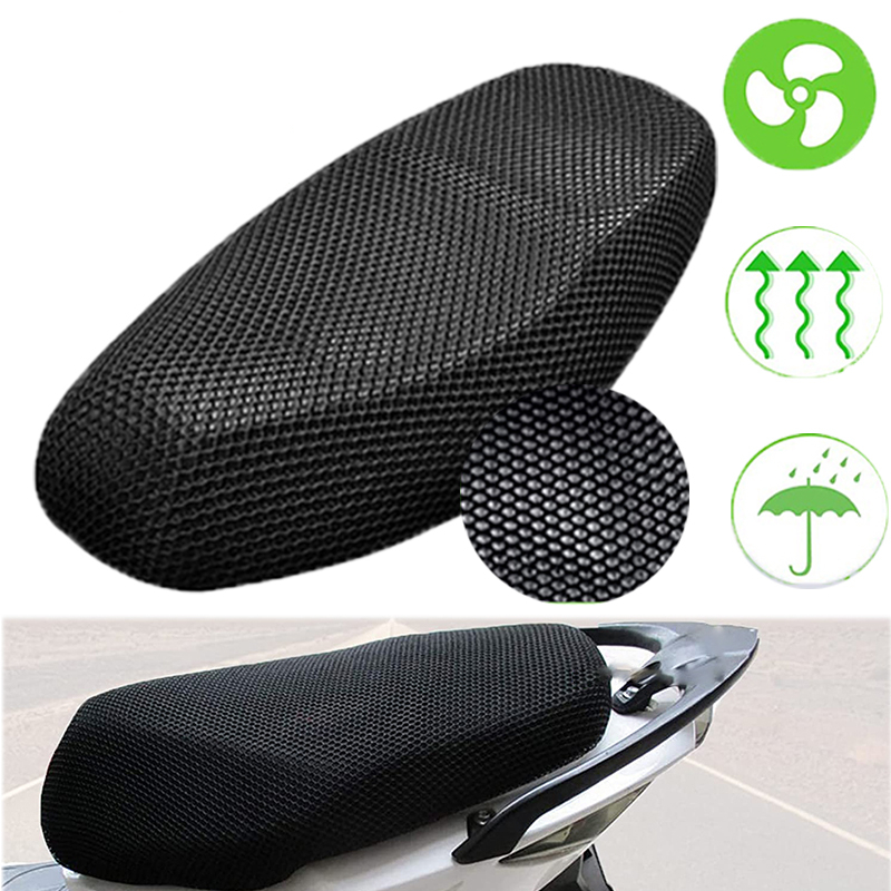 Motorcycle Seat Cover Universal Mesh Motorcycle Net Seat Breathable ...