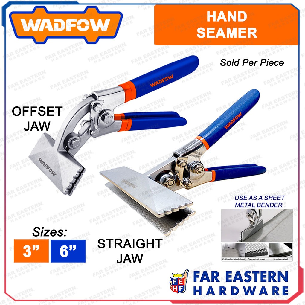 WADFOW Hand Seamer Metal Sheet Clamp Bender Offset | Straight Jaw 3 ...