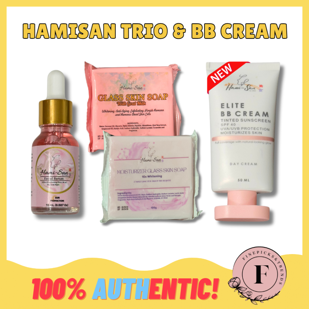 ORIGINAL HAMISAN TRIO - Moisturizer Soap, Glass Skin Soap & Serum ...