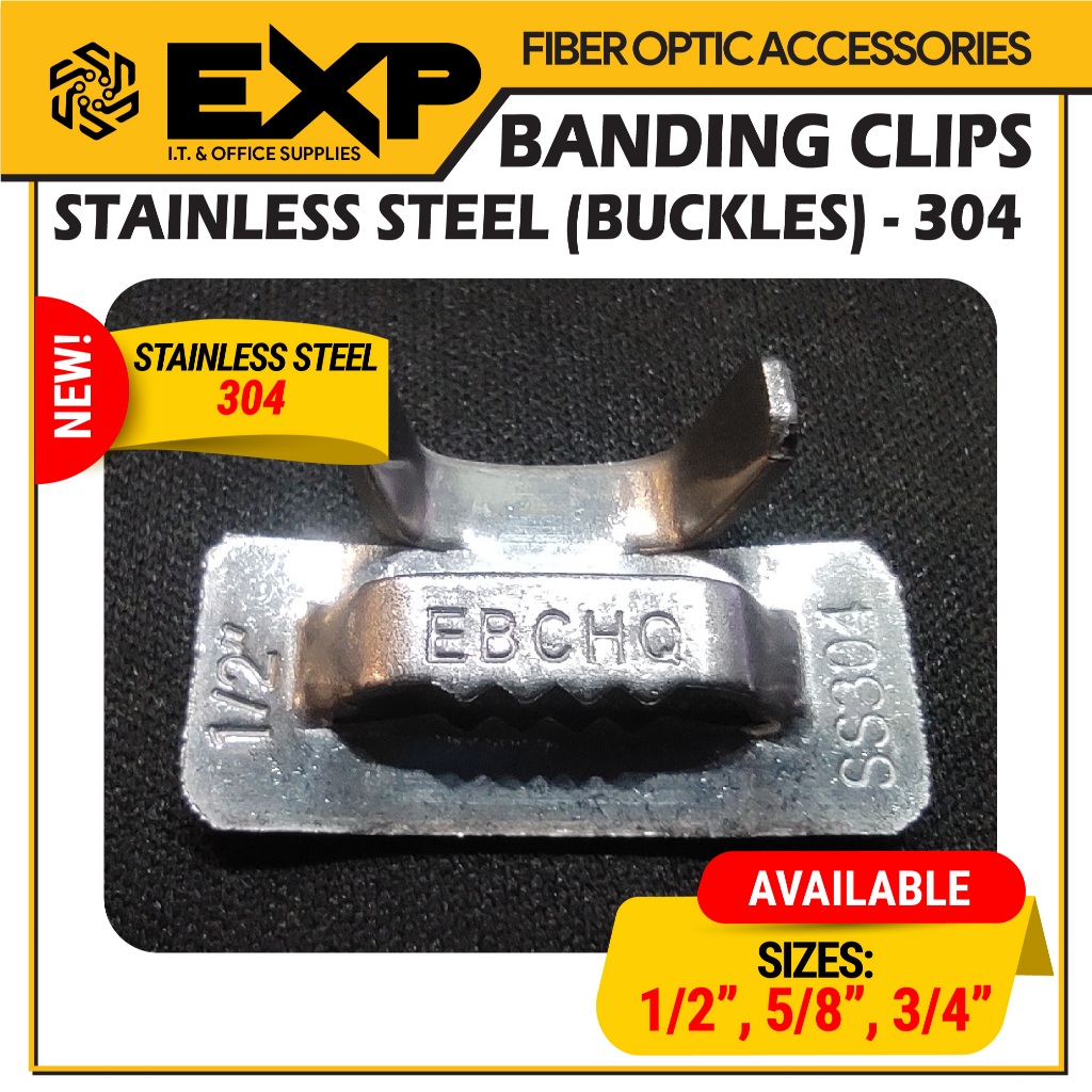 Stainless Steel Buckles | Banding Clips - 304 | Makapal | Shopee ...