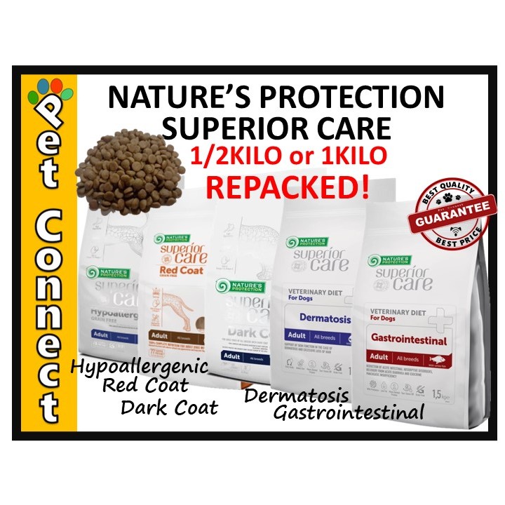 Natures Protection Dog Food Hypoallergenic Dark Coat Red Coat ...
