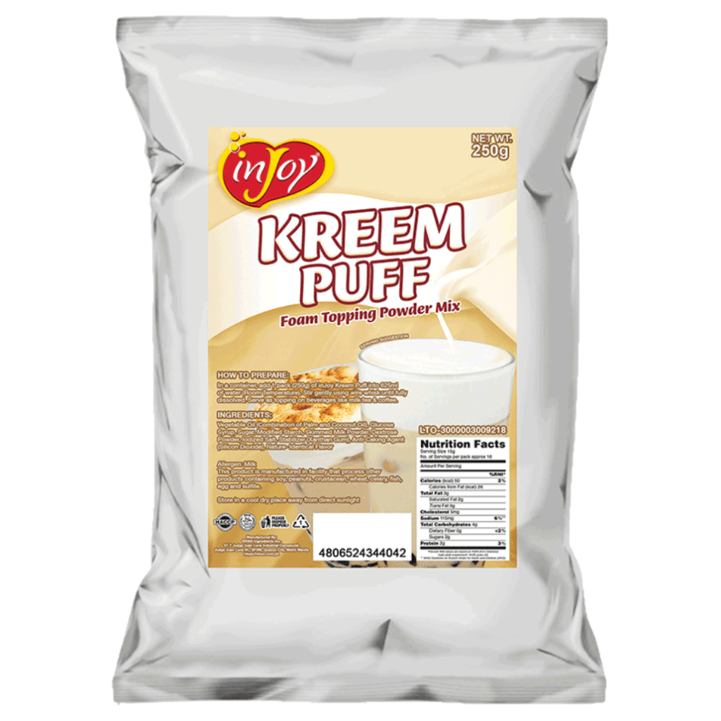 INJOY CREAM PUFF FOAM TOPPINGS POWDER 250g | Shopee Philippines
