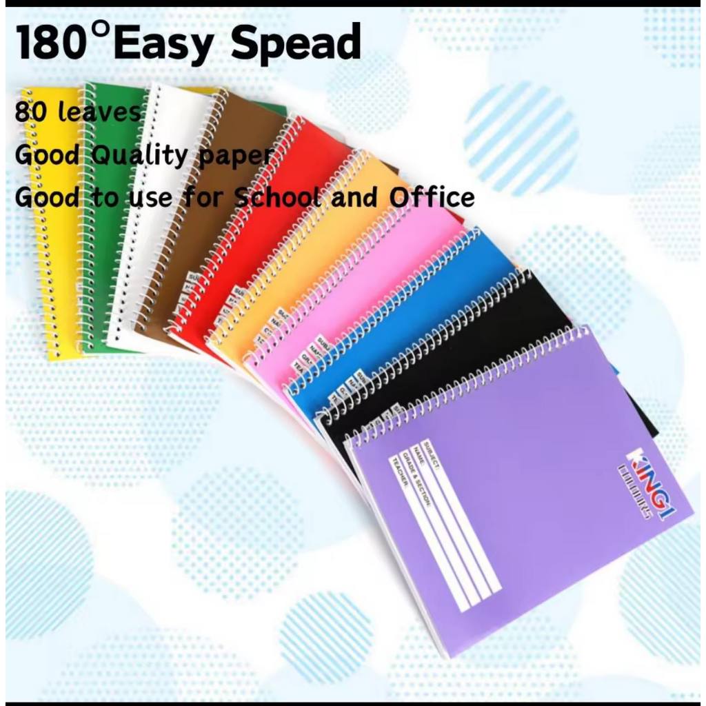10pcs COMPOSITION Spiral YARN Writing stock notebook 80lvs random brand ...