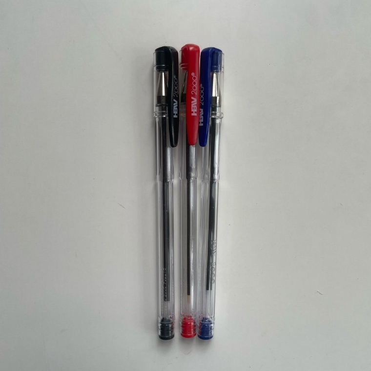 HBW 2000 BALL POINT PEN (BLACK,BLUE,RED) | Shopee Philippines